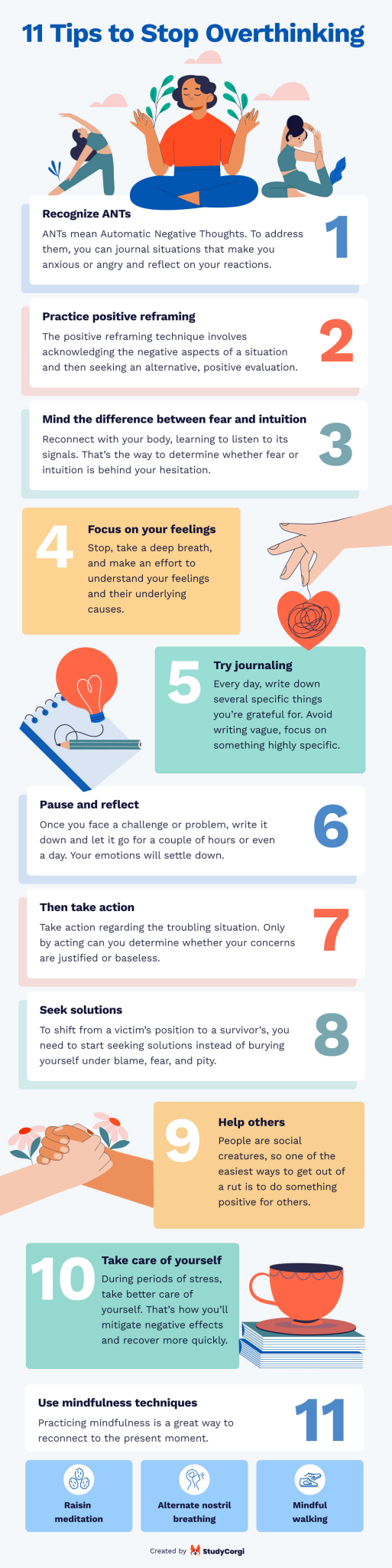 How to Stop Overthinking: 11 Tips & 3 Simple Exercises for Students ...