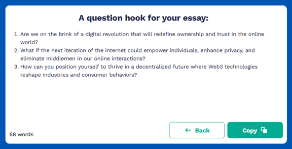 Free Hook Generator for Essays | Make an Attention Grabber Easily