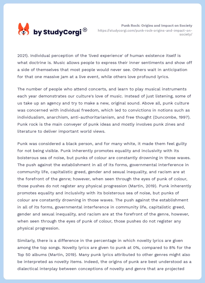 Punk Rock Origins And Impact On Society Free Essay Example Punk Rock Origins And Impact On Society Free Essay Example